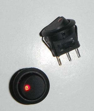 Round 19mm Two Position LED Illuminated Red Dot Switch – PPI Marine